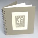 40th birthday memories album / keepsake book by chapel cards ...