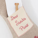 Personalised Dog Stocking By Lime Tree London | notonthehighstreet.com