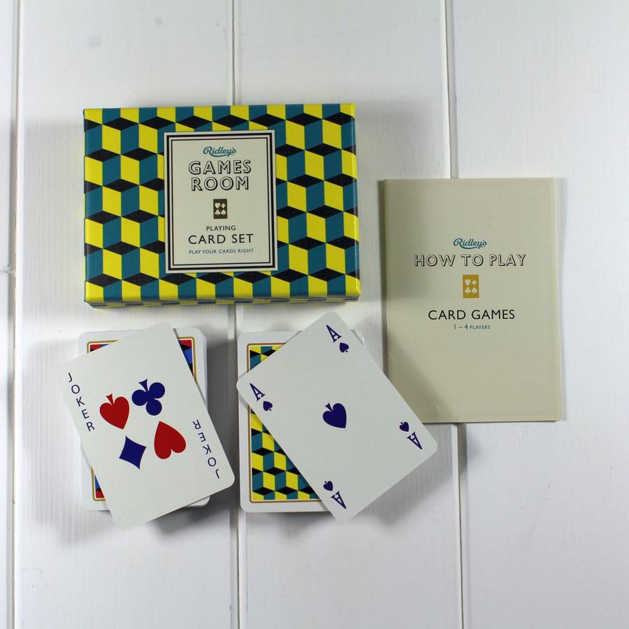 stunning playing cards set by nest | notonthehighstreet.com