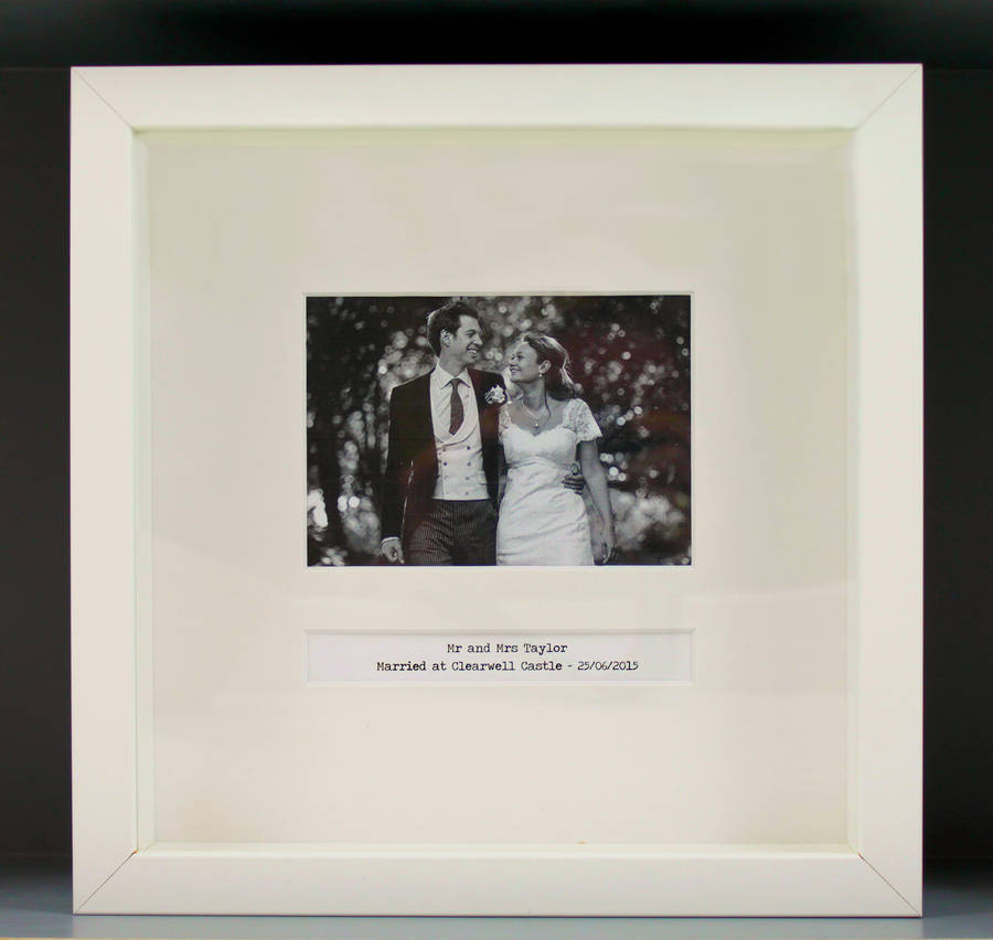 personalised wedding day frame by posh totty designs creates ...