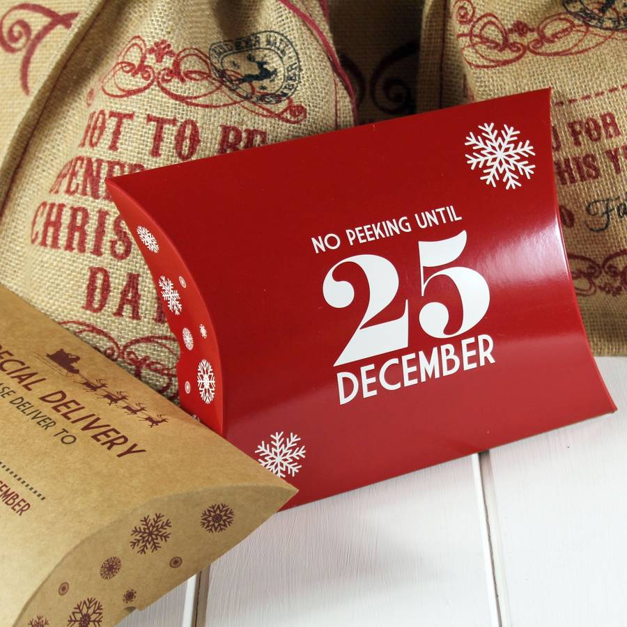 Christmas Gift Box No Peeking Until 25th December By Nest Christmas Gift Box No Peeking Until 25th December By Nest