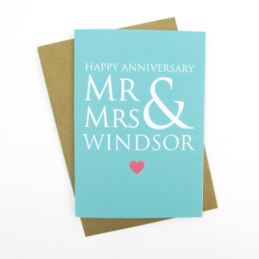 Personalised Couple Anniversary Card By Chips & Sprinkles ...