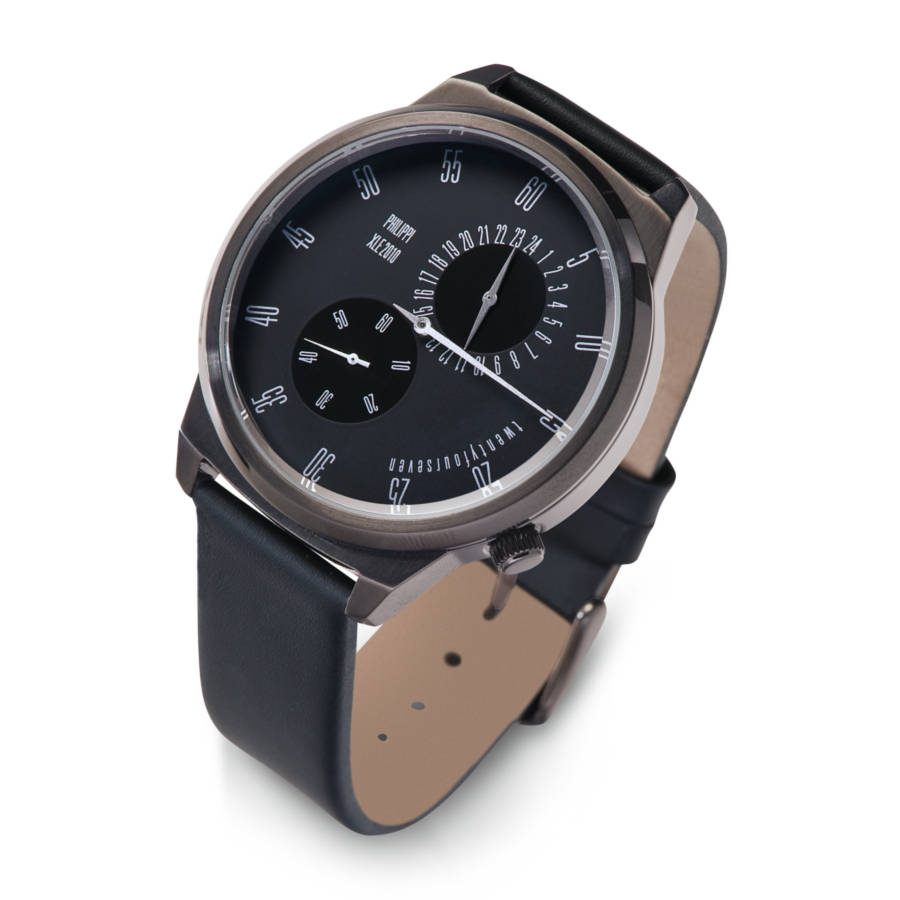 Graphite Finish Gents Innovative Watch By David-Louis Design ...