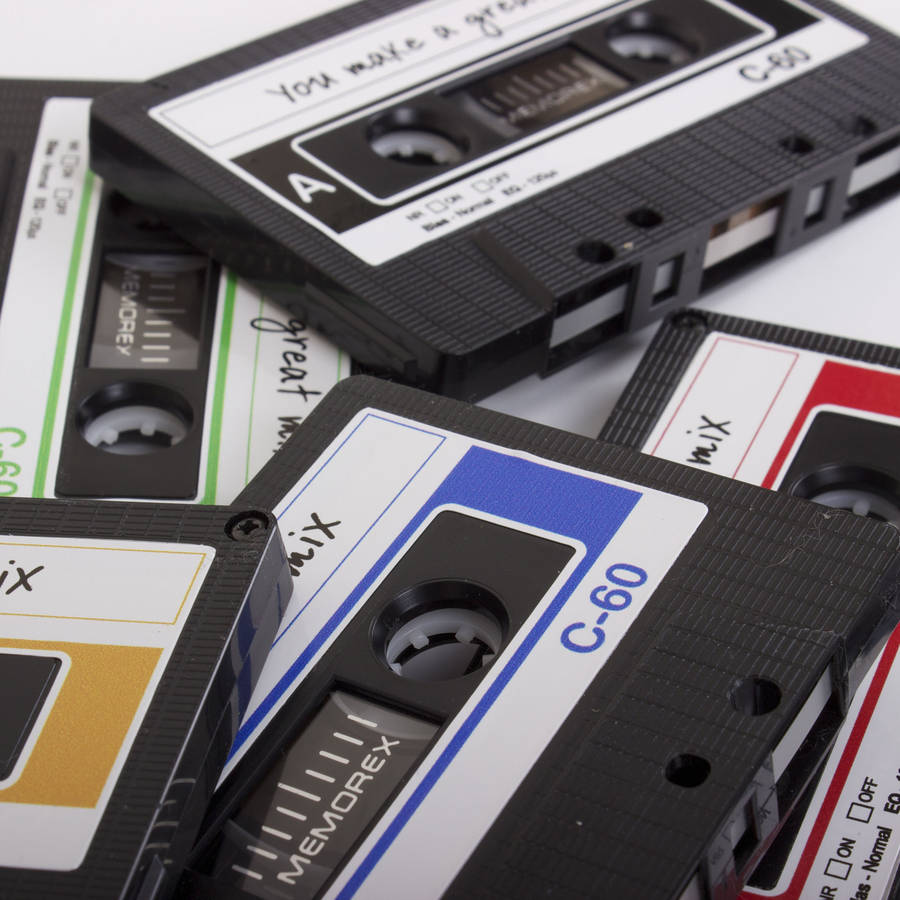 Personalised Framed Retro Cassette Artwork By Yours for Keeps ...