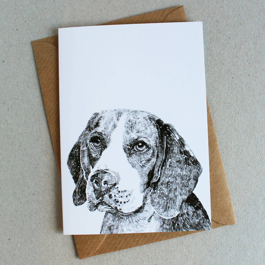 a set of four dog cards of your choice… by ros shiers ...
