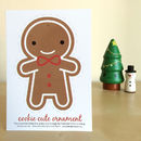 gingerbread man christmas ornament postcard by asking for trouble ...