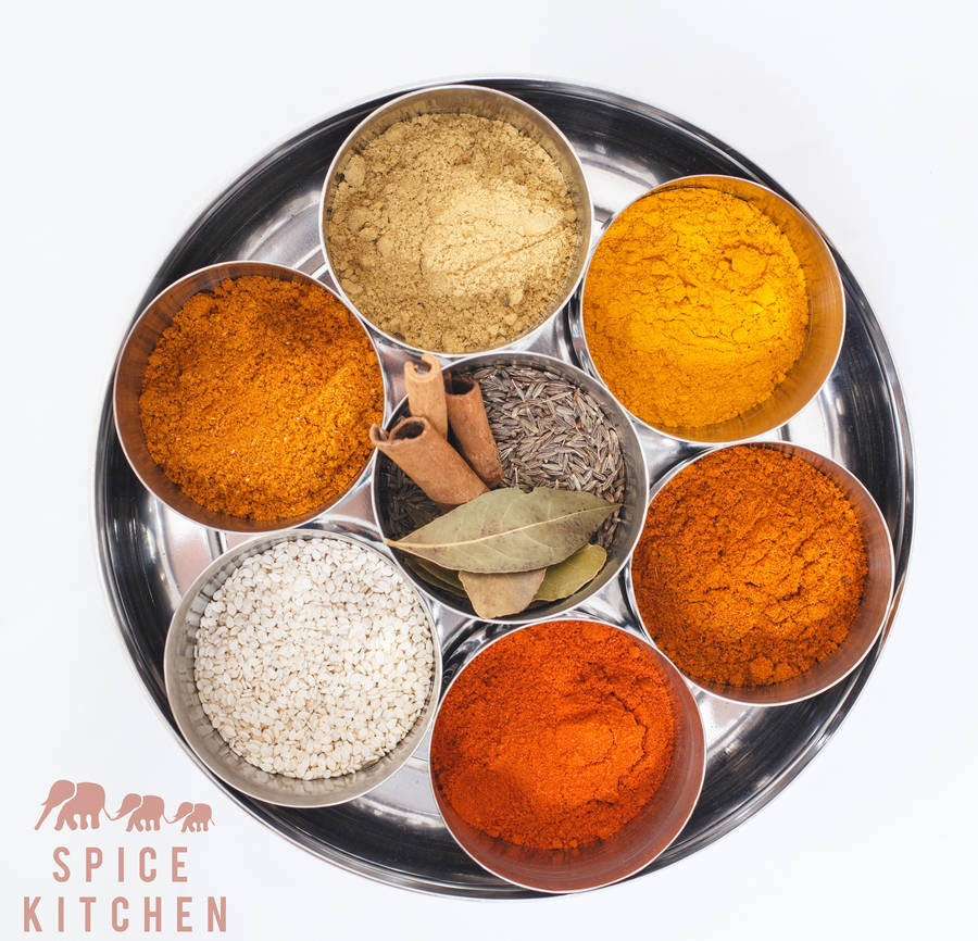 Moroccan Spices With Tin And Handmade Silk Sari Wrap By Spice Kitchen ...