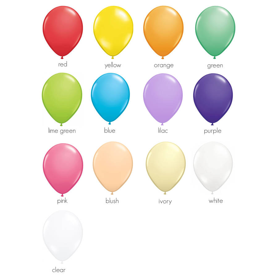 pack of 10 mini balloons by peach blossom | notonthehighstreet.com