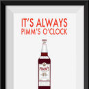 'it's Always Pimm's O'clock' Personalised Print By Loveday Designs ...