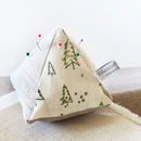 Nordic Trees Linen Pin Cushion By Charlotte Macey | notonthehighstreet.com