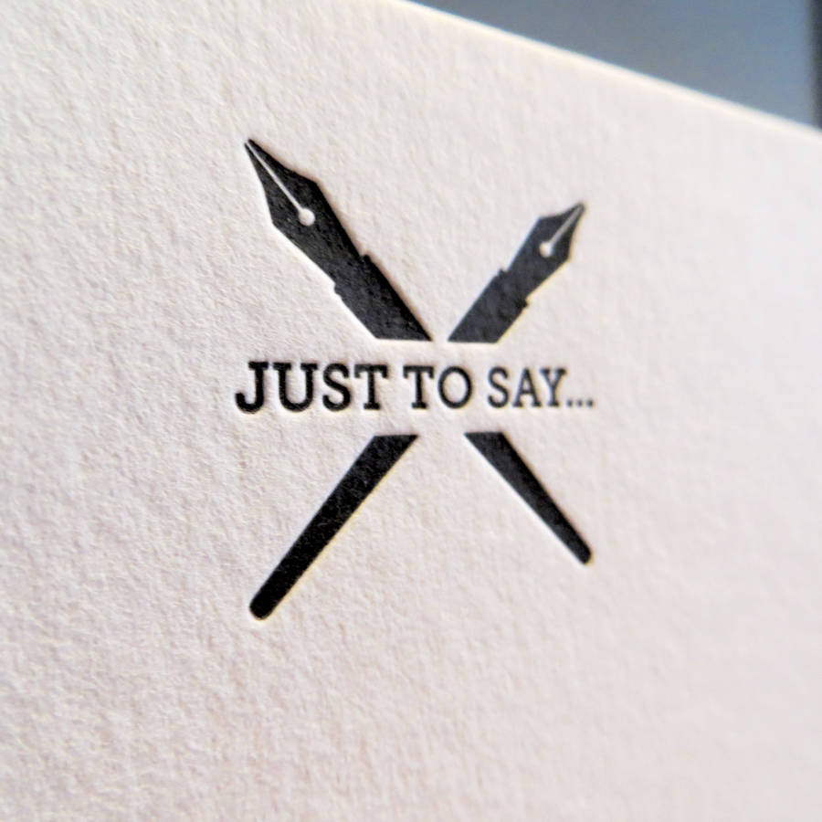 'just to say' box set of letterpress notecards by yield ink ... 'just to say' box set of letterpress notecards by yield ink ...