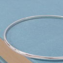handmade simple plain silver bangle by handmade silver by helle ...