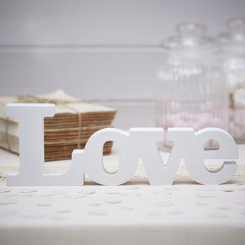 love wooden wedding sign by ginger ray | notonthehighstreet.com