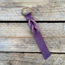 leather twist key ring by miller and jeeves | notonthehighstreet.com