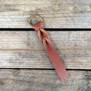 leather twist key ring by miller and jeeves | notonthehighstreet.com