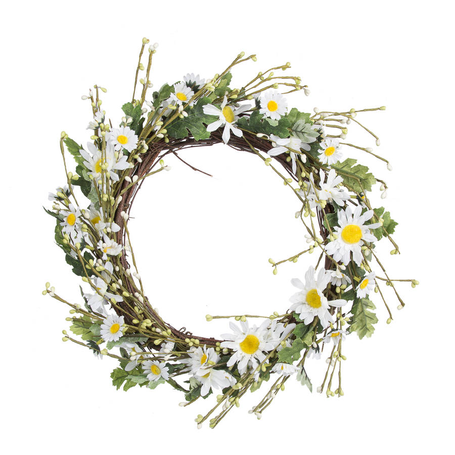daisy wreath by the chicken and the egg | notonthehighstreet.com