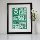 Personalised Family Names Print By Pepper Print Shop ...