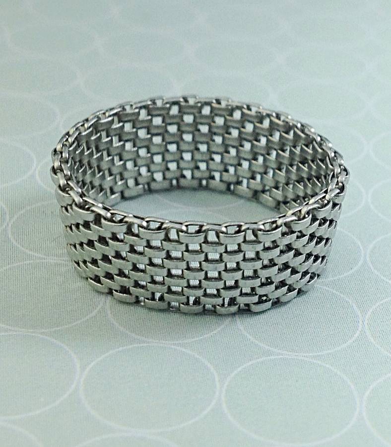 Stainless Steel Mesh Ring By Jessica Greenaway | notonthehighstreet.com