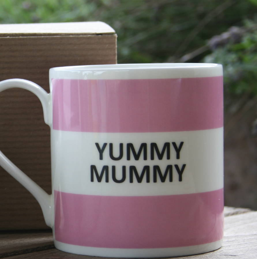 'yummy mummy' fine bone china mug by the pot bank | notonthehighstreet.com