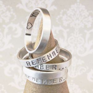 Personalised Wedding Rings | Unique & Modern | notonthehighstreet.com