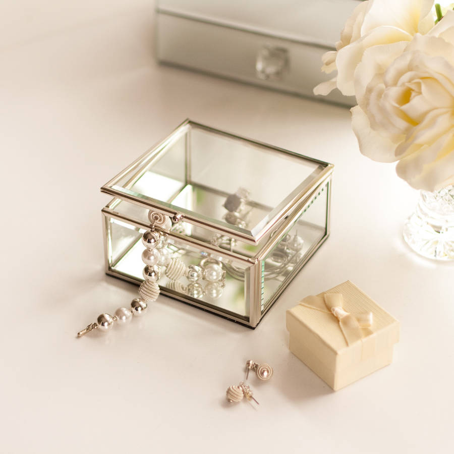 set of two clear glass storage boxes by jodie byrne ...