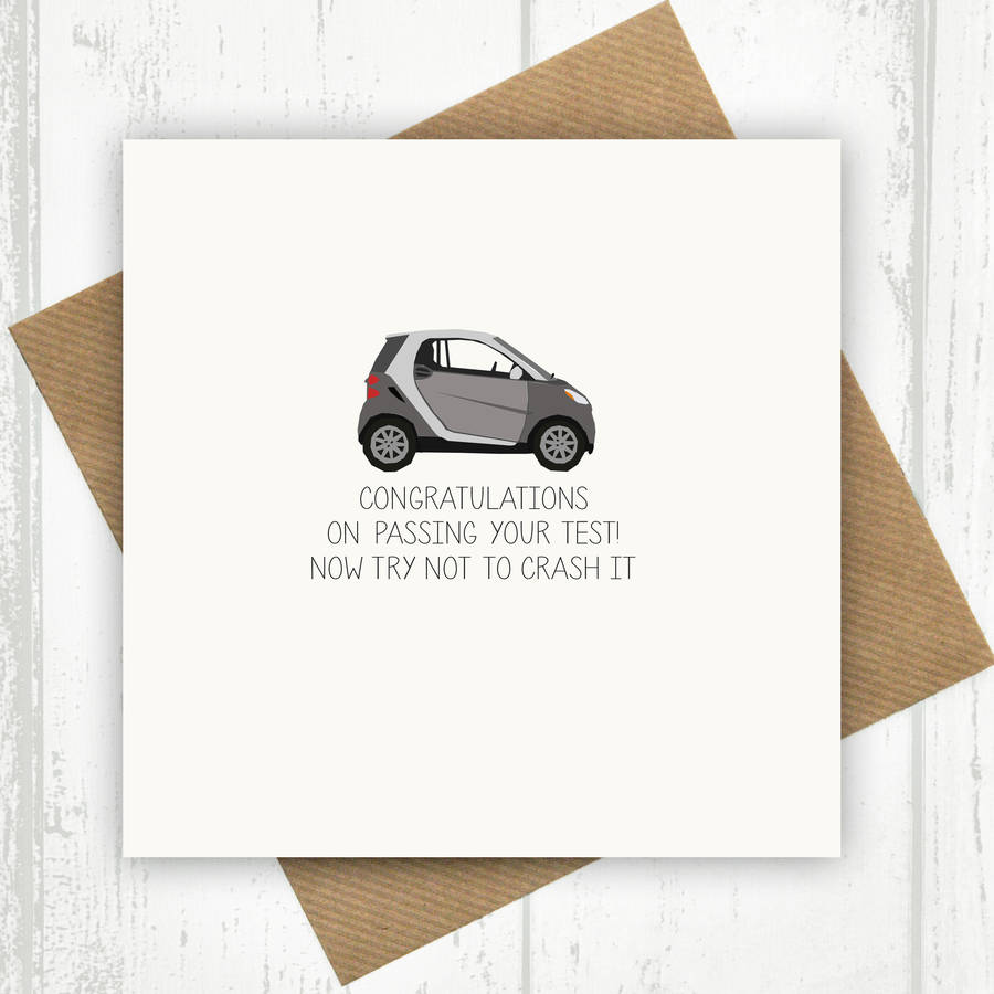 Congratulations On Passing Your Driving Test Funny Card By Paper Plane congratulations-on-passing-your-driving-test-funny-card-by-paper-plane