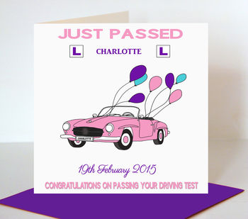 Passed Driving Test Card For Her By Lisa Marie Designs ...