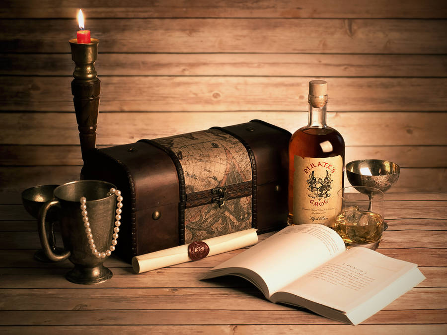Rum Gift Chest With Personalised Scroll By Pirate's Grog Rum ...