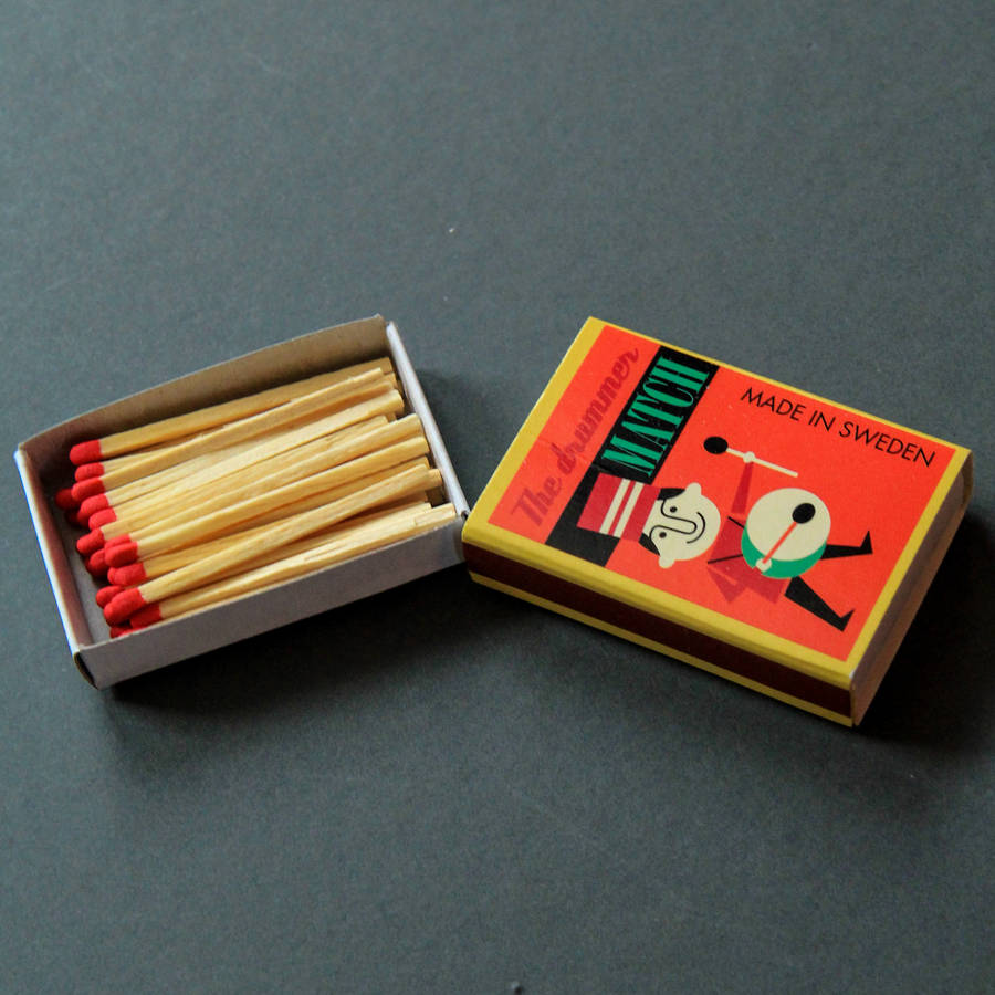 set of eight boxes of matches by berylune | notonthehighstreet.com