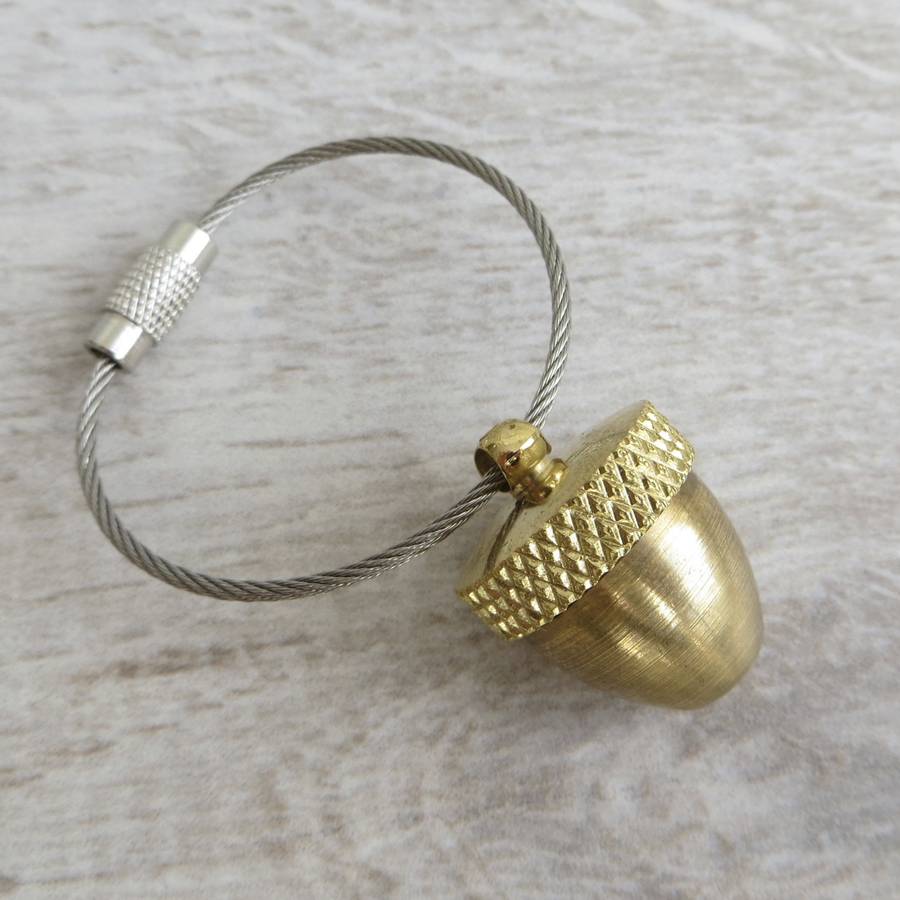 secret message acorn locket keyring by gracie collins ...