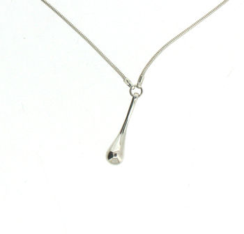 Sterling Silver Raindrop Pendant By Will Bishop Jewellery Design ...