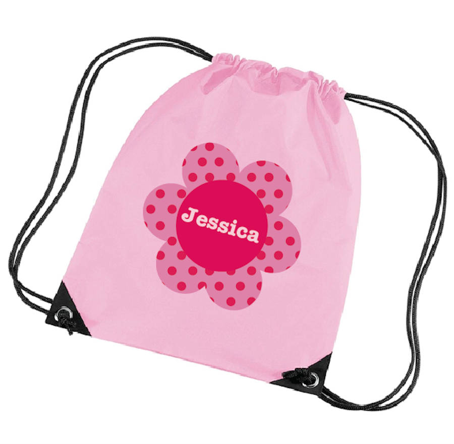 Girls Personalised Flower Waterproof Swim Bag By TillieMint ...