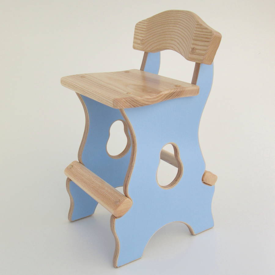 Child's Wooden Stool By Three Bears Chairs | notonthehighstreet.com