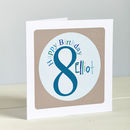 Personalised Numbered Birthday Card By Spotty N Stripy ...