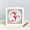 Personalised Numbered Birthday Card By Spotty N Stripy ...