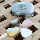 stone tones guitar plectrums in a gift tin by timber tones ...