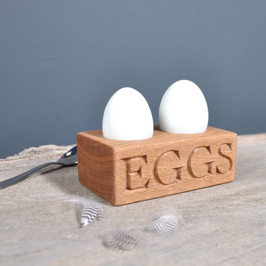 Double Egg Holder By The Oak Rope Company Notonthehighstreet
