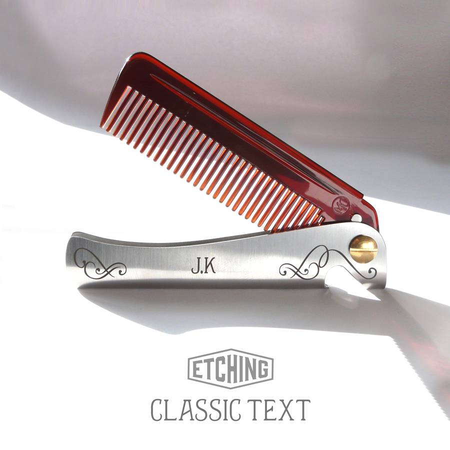 personalised man comb by design and fresh thinking | notonthehighstreet.com