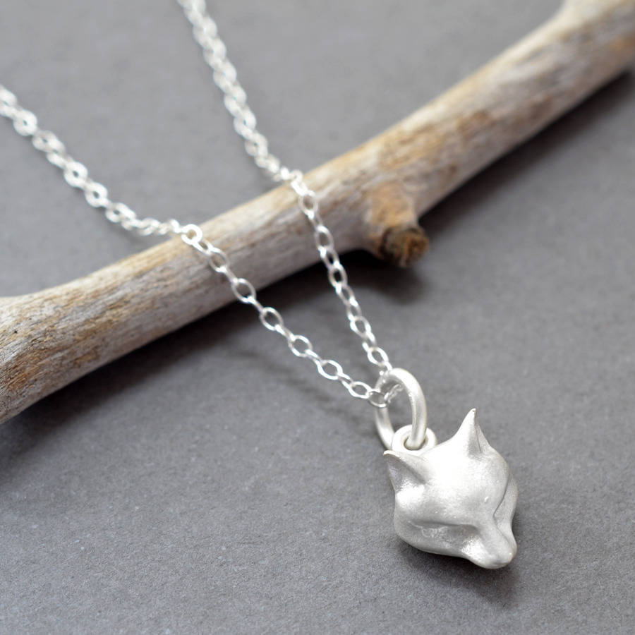 fox necklace with personalised gift message by lily charmed ...