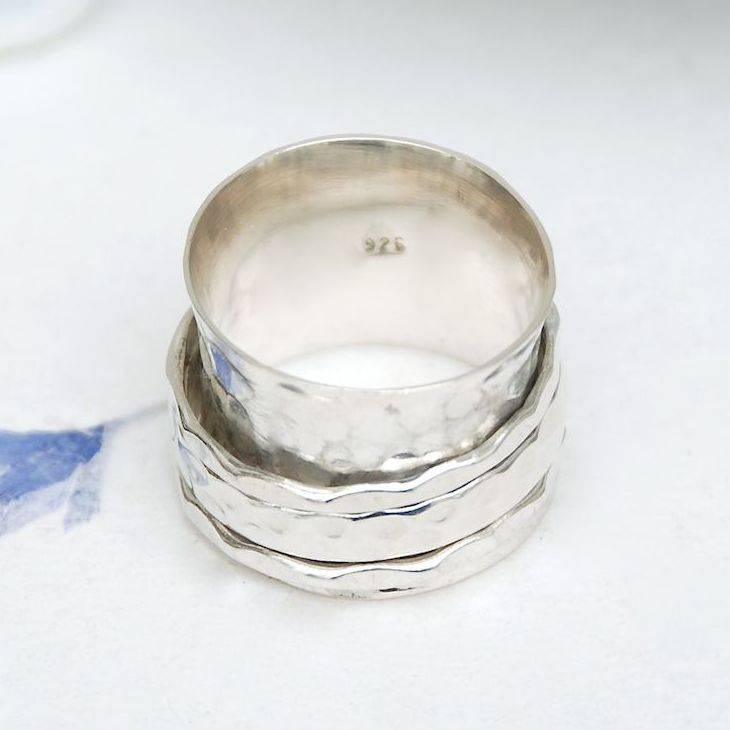 flo sterling silver spinning ring by penelopetom | notonthehighstreet.com