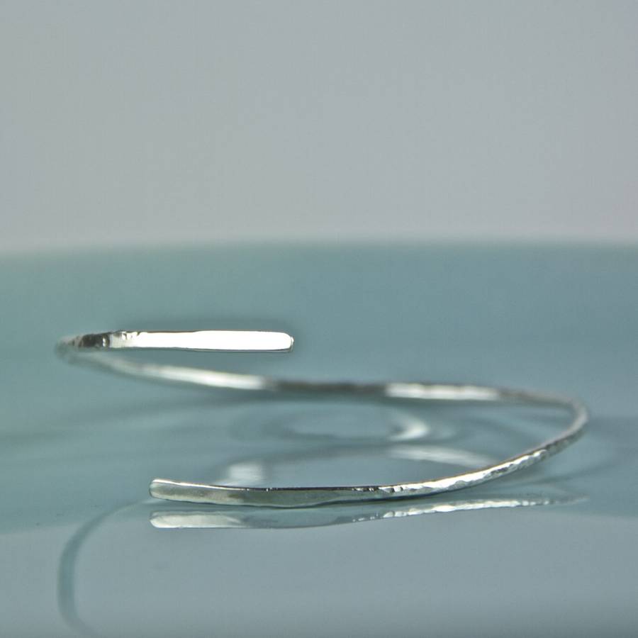 Sterling Silver Wrap Bangle By Gaamaa | notonthehighstreet.com