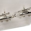 Helicopter Cufflinks In Sterling Silver By Simon Kemp Jewellers ...