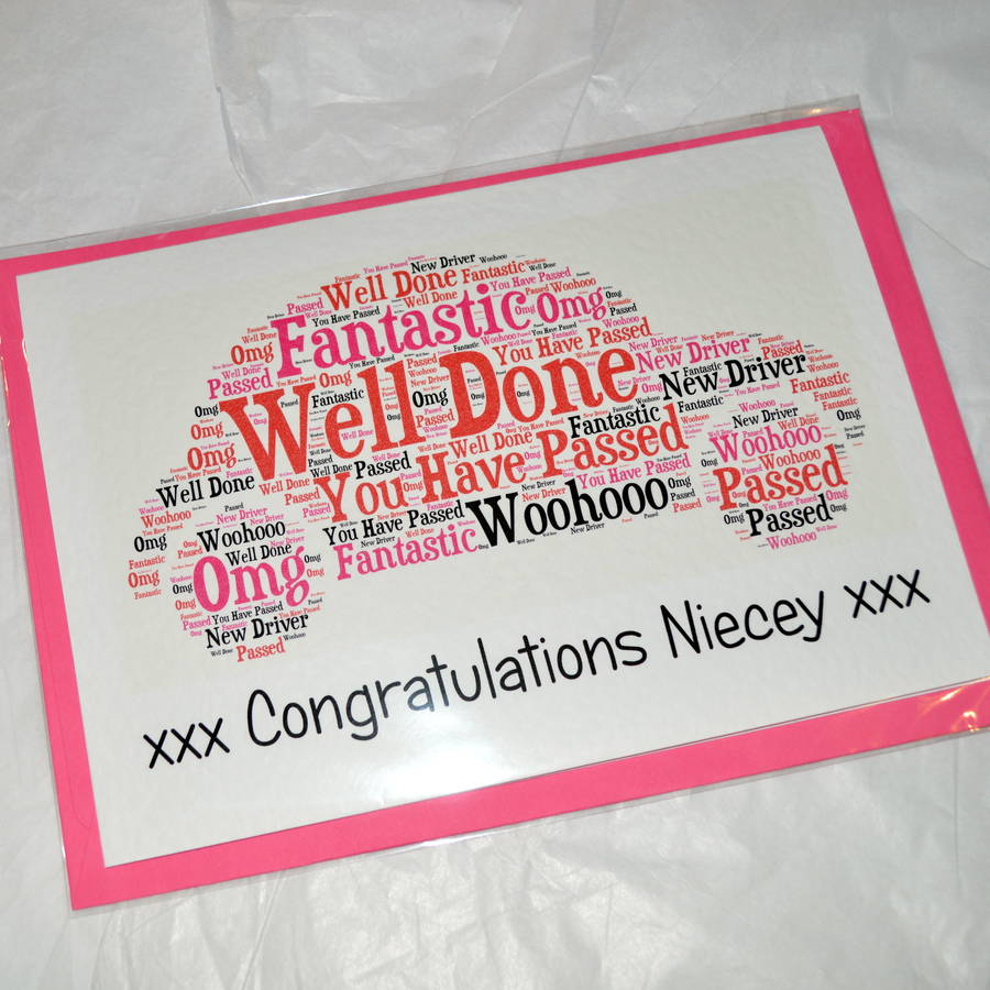 New Driver Personalised Card By Sew Very English | notonthehighstreet.com