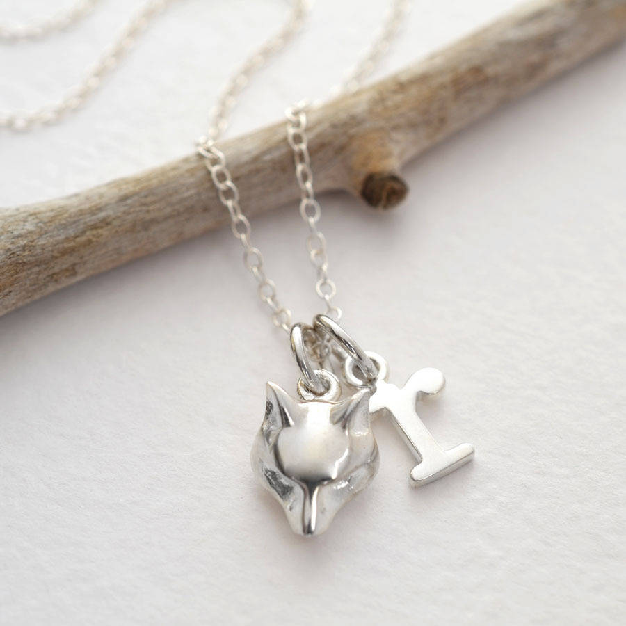 fox necklace with personalised gift message by lily charmed ...