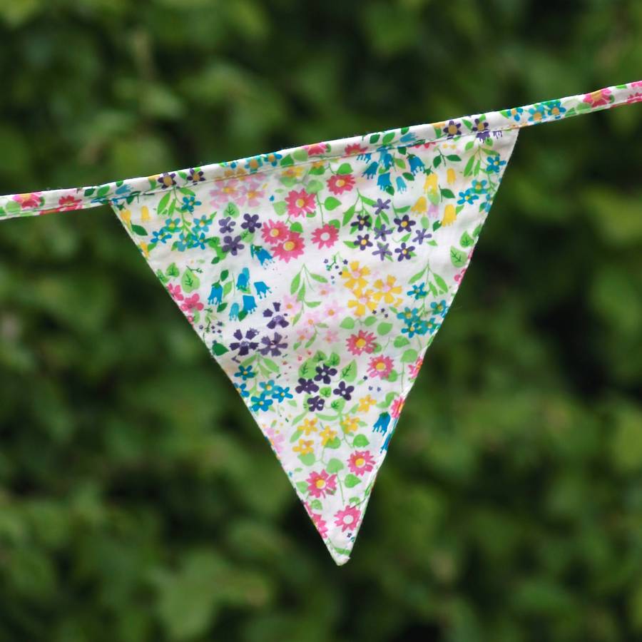 vintage floral bunting by chapel cards | notonthehighstreet.com