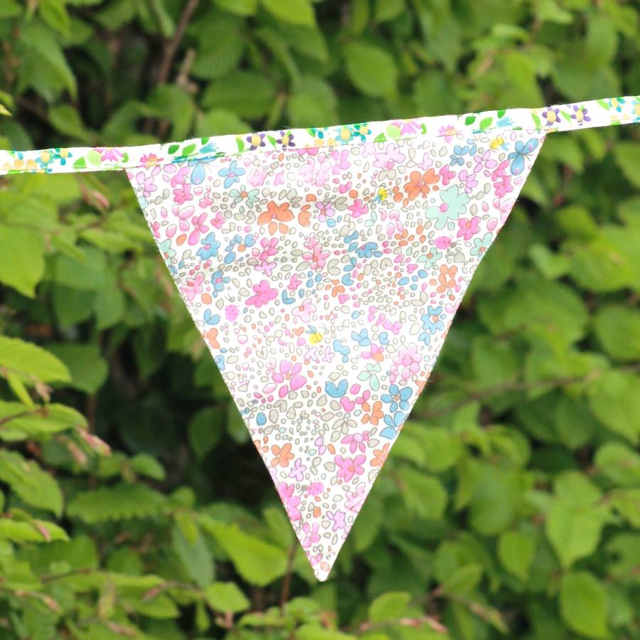 vintage floral bunting by chapel cards | notonthehighstreet.com