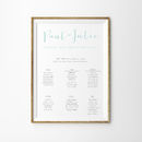 Love Note Table Plan Poster By Doodlelove | notonthehighstreet.com