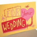 'for Your Wedding' Hand Printed Card By Memo Illustration ...