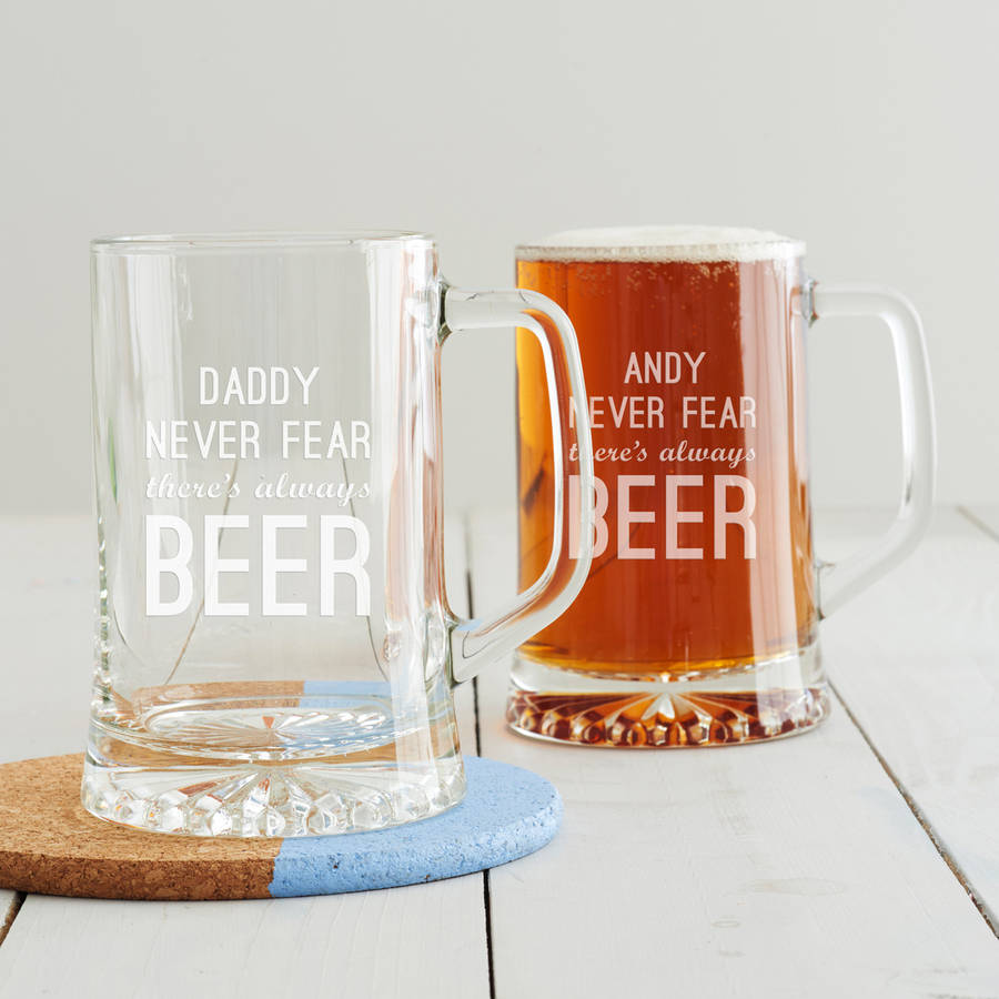 Personalised 'never Fear' Beer Tankard By Becky Broome ...