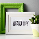 personalised 'daddy' photograph print by hello ruth ...